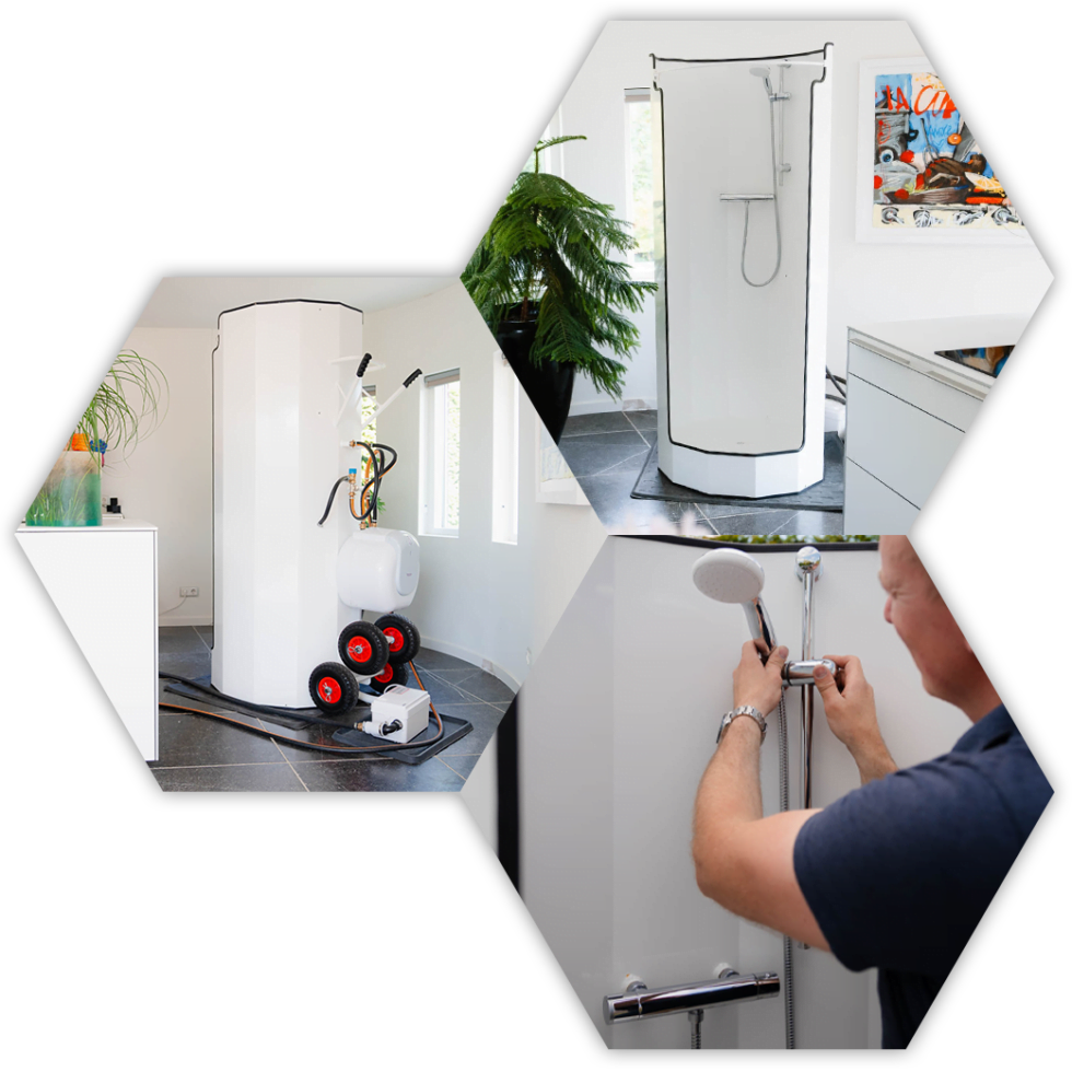 Tijdelijke nooddouche huren vanaf €99,- per week!